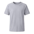 CAIVO Child Boys T-Shirts Solid Color Summer O-Neck Short Sleeve Rash ...