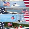 DANF Marine American Flag for Boat 12x18 Inch, Embroidered, Weather ...