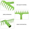 Supvox Carbon Steel Garden Rake, Green, Sturdy Teeth, Ideal for Soil ...