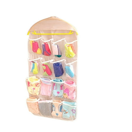 16 Grid Sorting Bags Hanging Bags Clothing Socks Underwear Wardrobe ...