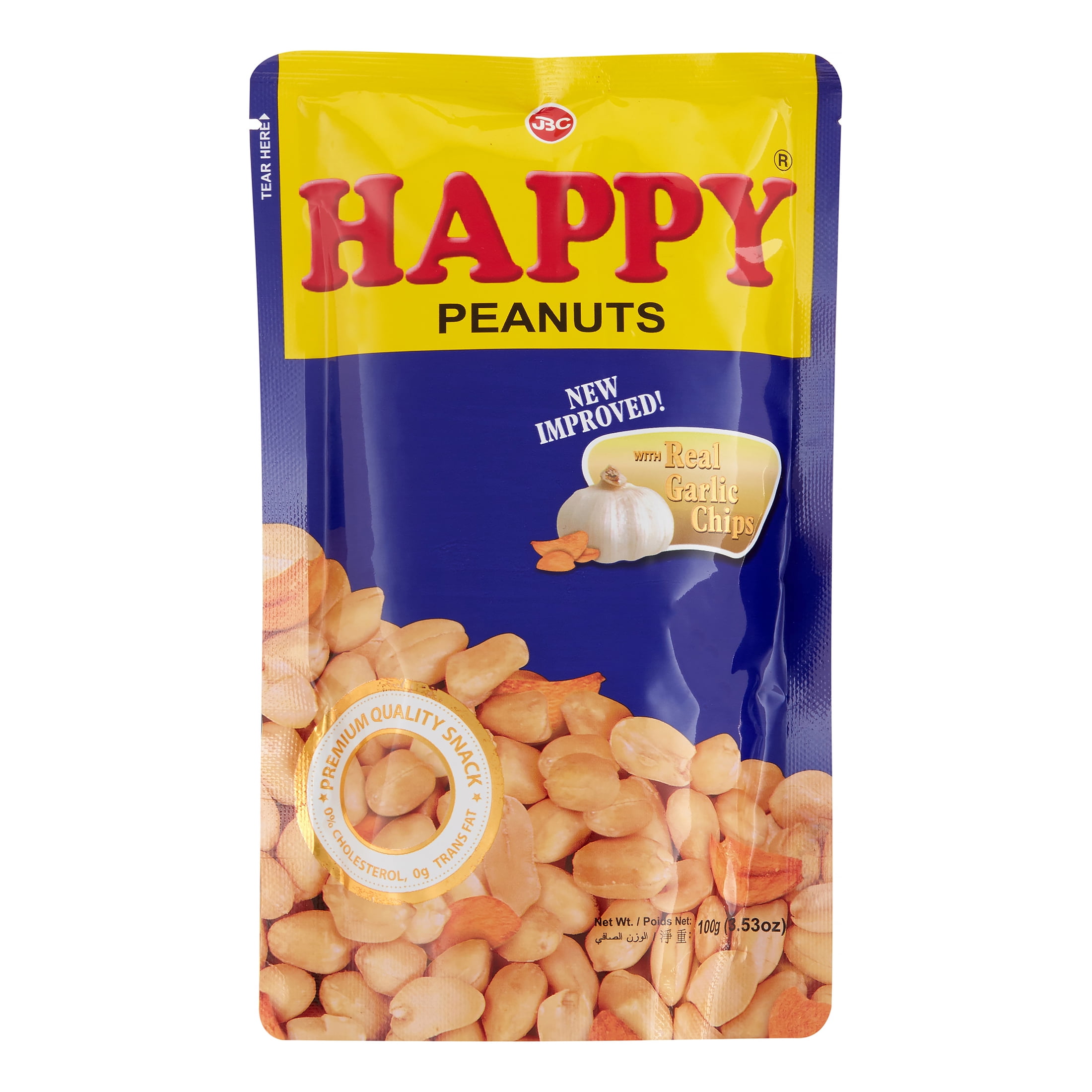 Happy Garlic Peanuts, 100 Gram - Walmart.com