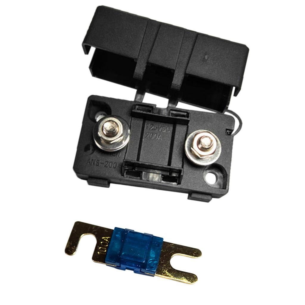 100A Fuse Holder Block With Cover Electrical Connection - Walmart.com