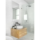 Rey Radius Corner Mirror with Shelf - Walmart.com