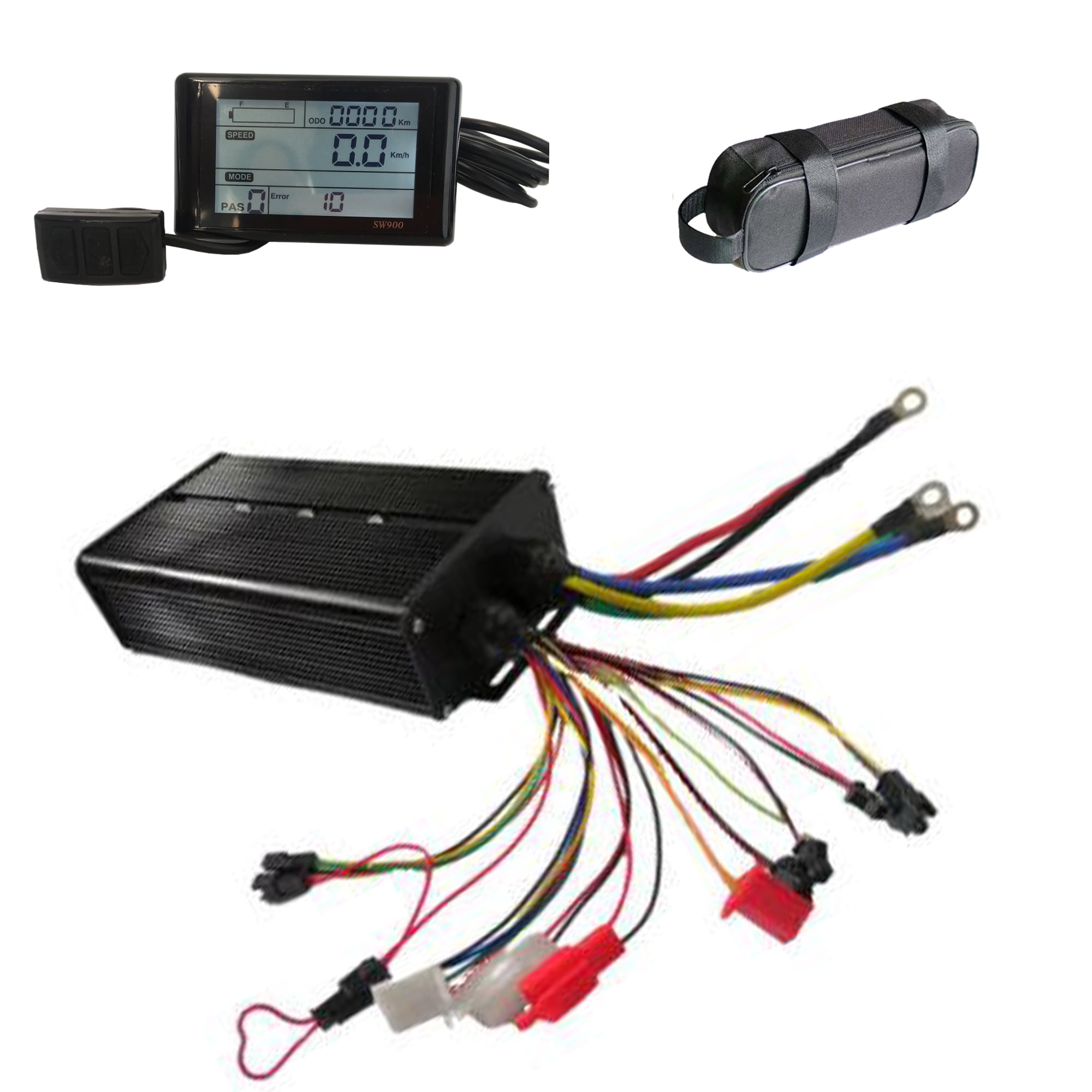 72V 80A FC Sine Wave Controller E-bike FC Controller+SW900 Display for ...