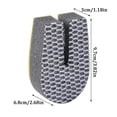 2026 New U Shaped Double Sided Sponge Scrubber, Groove Design Multi ...