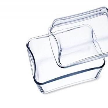 Simax Rectangular Glass Casserole With Lid | Fat Free, Borosilicate ...