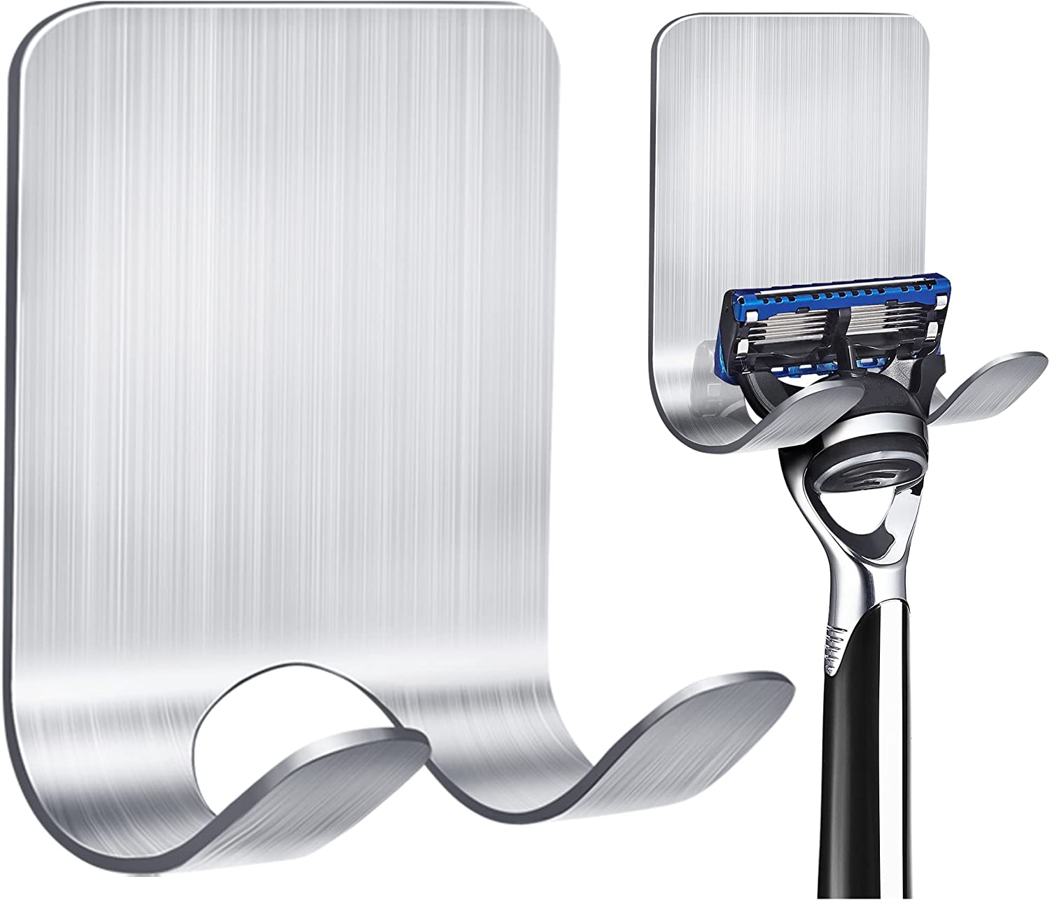 Razor Holder for Shower, Stainless Steel Razor Holder Hooks, Waterproof ...