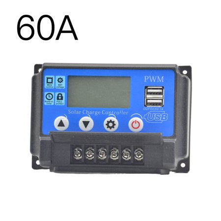 Solar Panel Regulator Dual USB Full 4-stage PWM Charge regulator ...