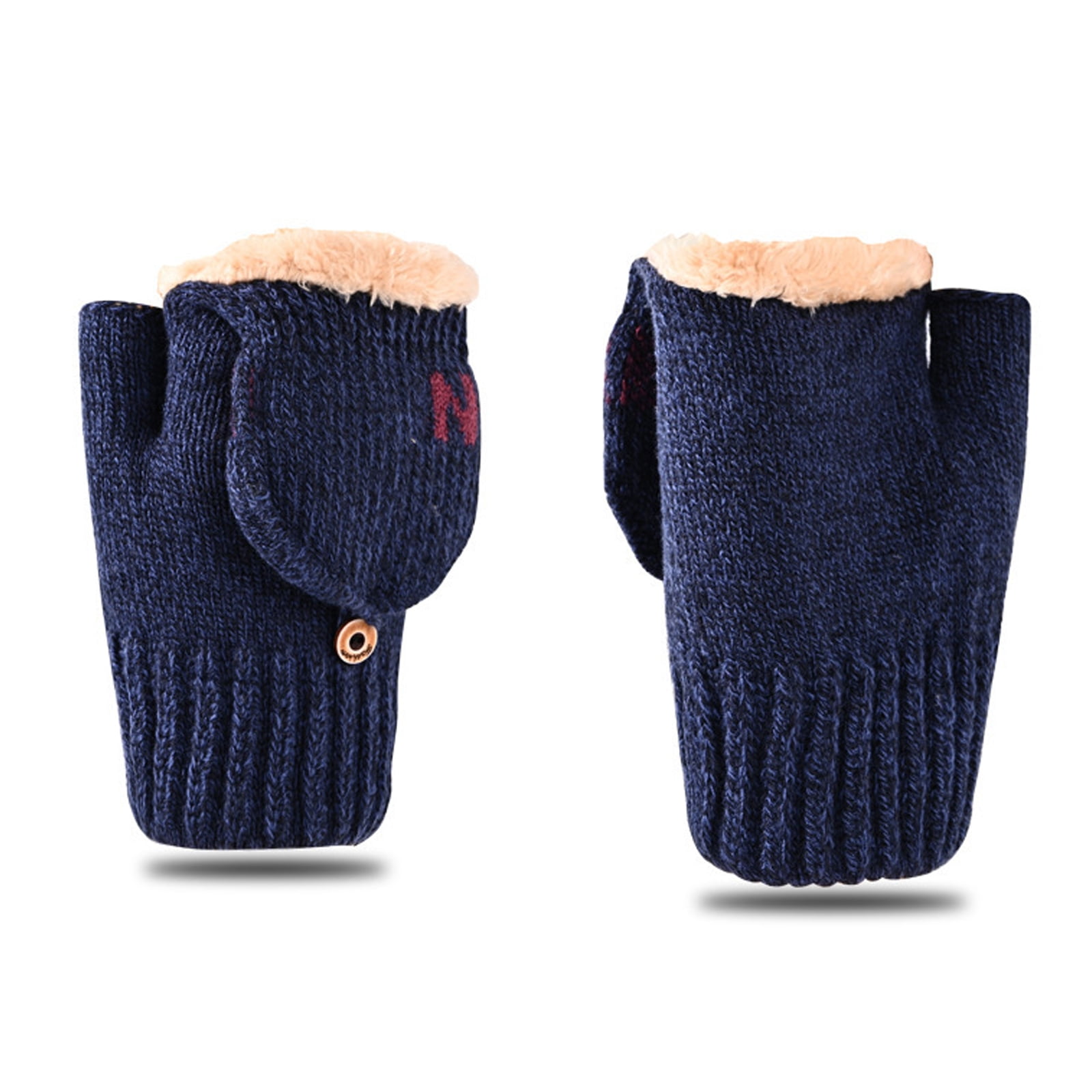 Click here for Funavi Warm Gloves Knitted Flip Convertible Finger... prices