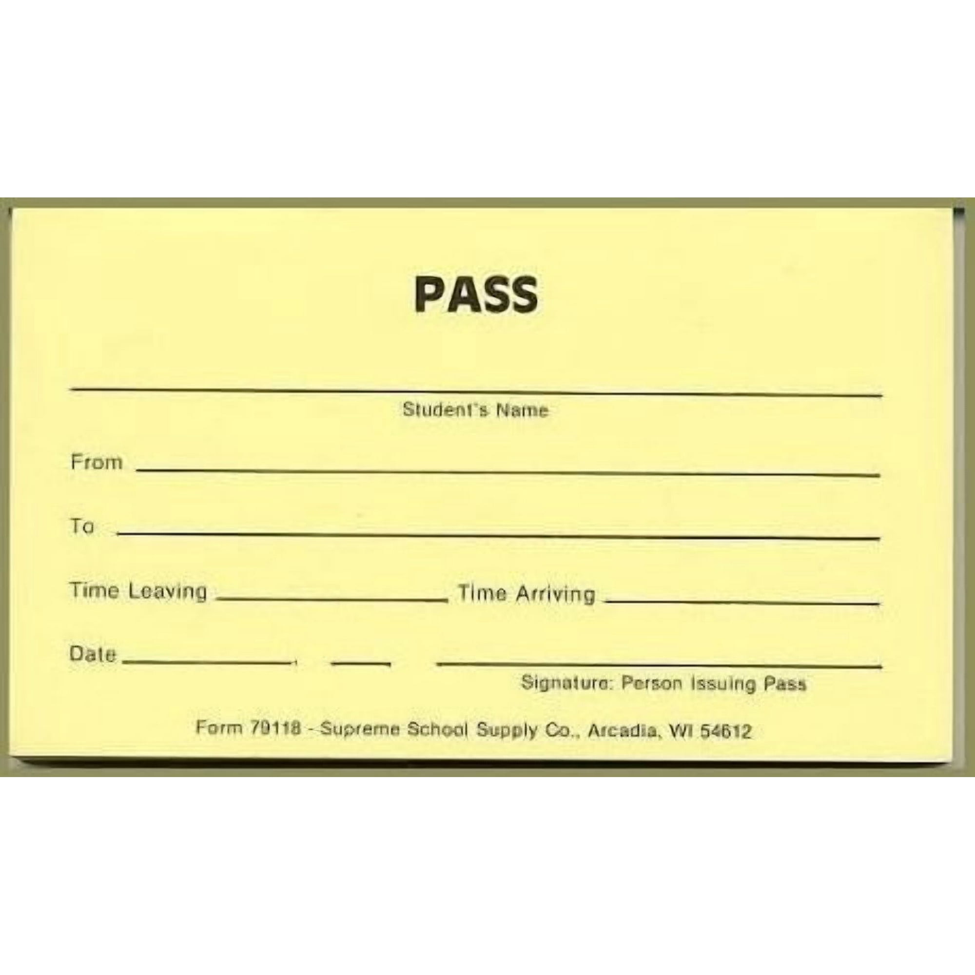 Click here for Supreme School Supply Student Passes (79118) - 10... prices