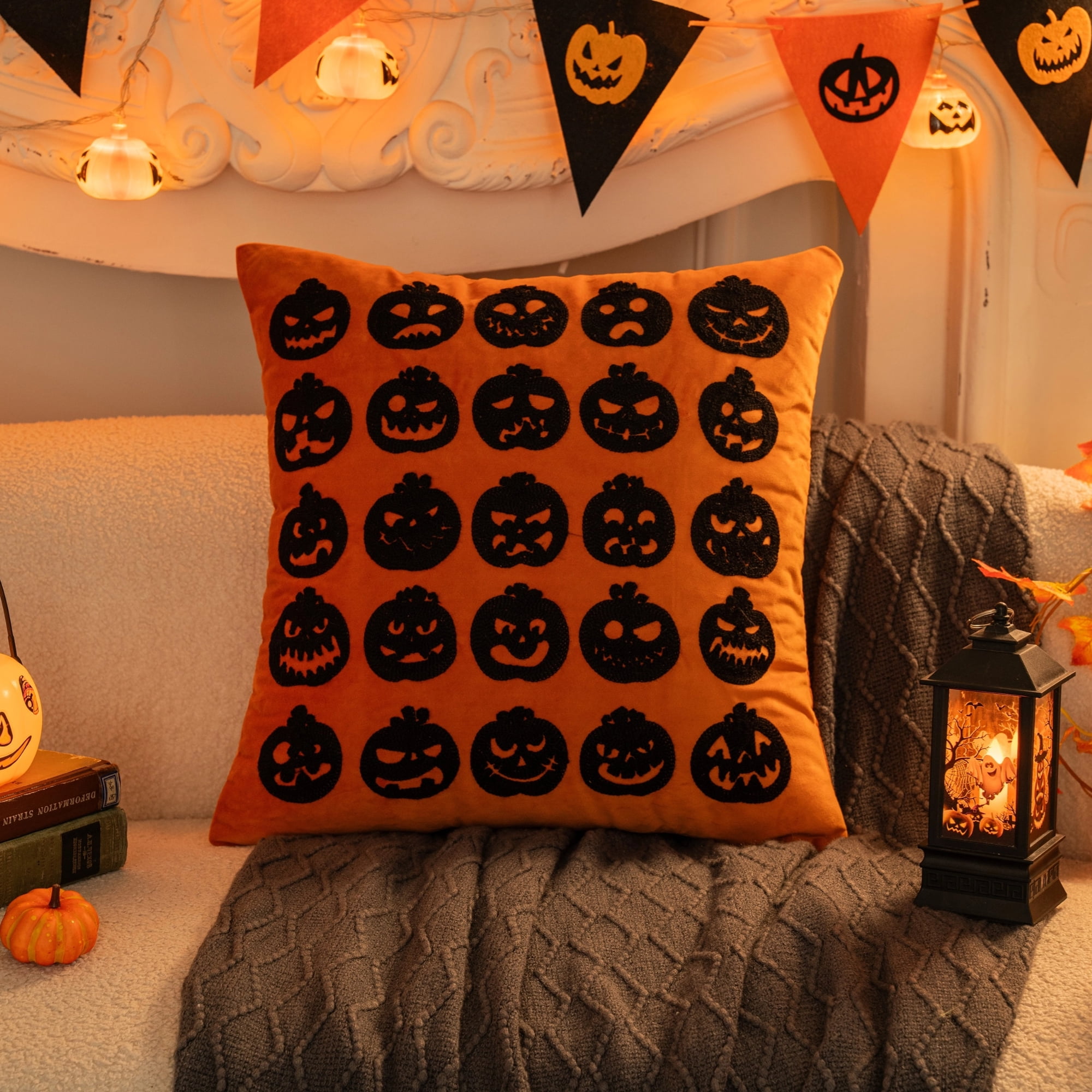 Click here for Aqothes Halloween Velvet Pillow Covers 18x18 Inch... prices