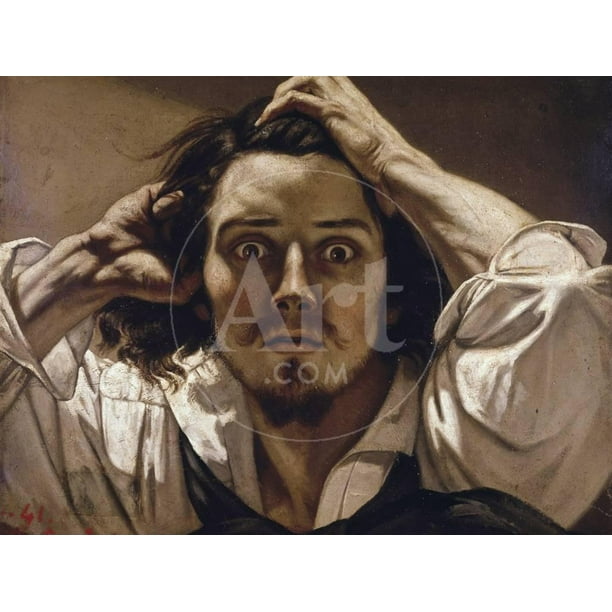 The Desperate Man SelfPortrait by Gustave Courbet, Unframed ...
