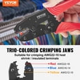 VEVOR Ratcheting Crimping Tool Set For Insulated Electrical Connectors ...