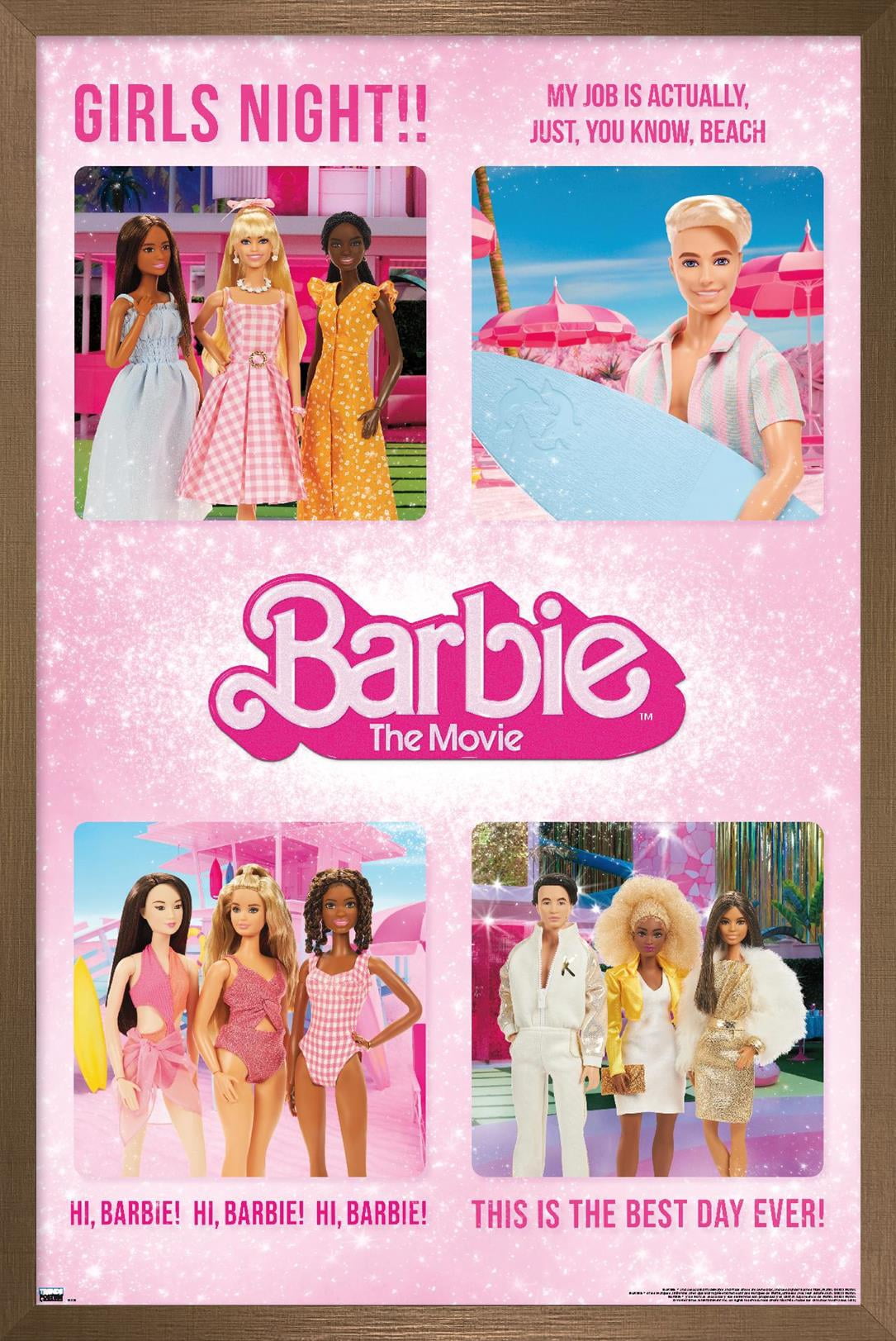 Mattel Barbie: The Movie - Quote Grid Wall Poster, 14.725" x 22.375 ...