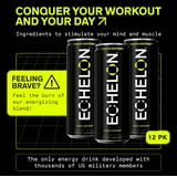 Echelon Energy Drink, 12-Pack Yuzu Cayenne, 300mg Caffeine, Pre-Workout ...