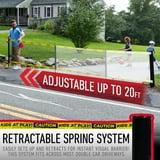 Franklin Sports Retractable Driveway Barrier – Visual Safety Barrier ...