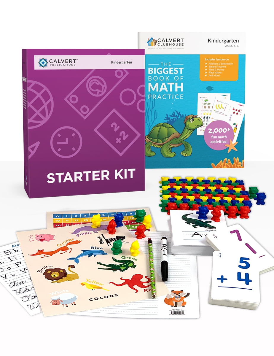 Calvert Kindergarten Starter Kit and Clubhouse Biggest Book of Math ...