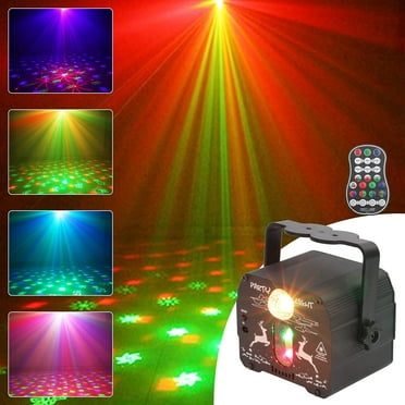 DJ Disco Stage Party Lights, LED Sound Activated Light RGB Flash Strobe ...