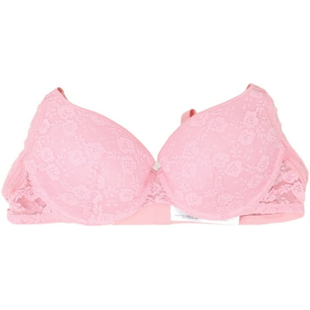 Iris And Lilly Women's Deep Sea Coral Lace Underwire Balconette Bra ...