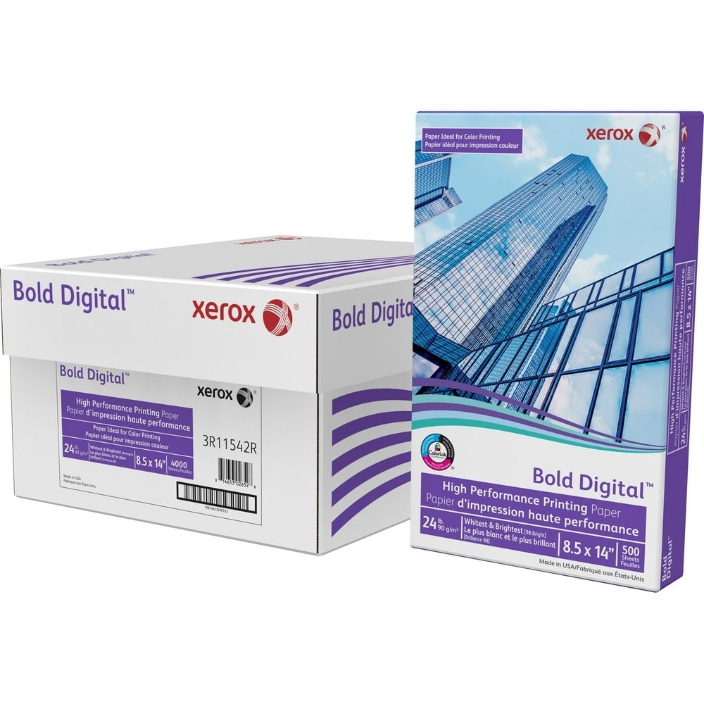 Xerox Bold Digital Printing Paper 98 Bright 24lb 8 5 X 14 White xerox-bold-digital-printing-paper-98-bright-24lb-8-5-x-14-white