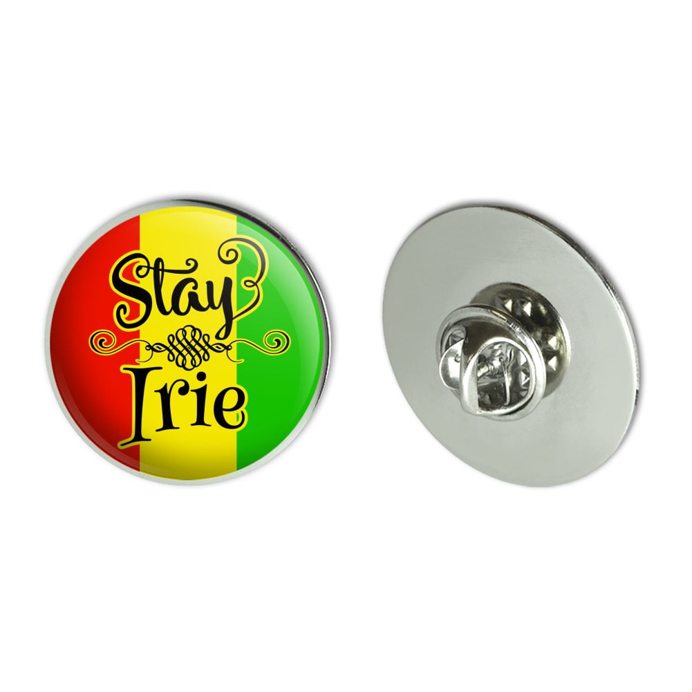 Stay Irie Rastafarian Flag Metal 1.1" Tie Tack Hat Lapel Pin Pinback ...
