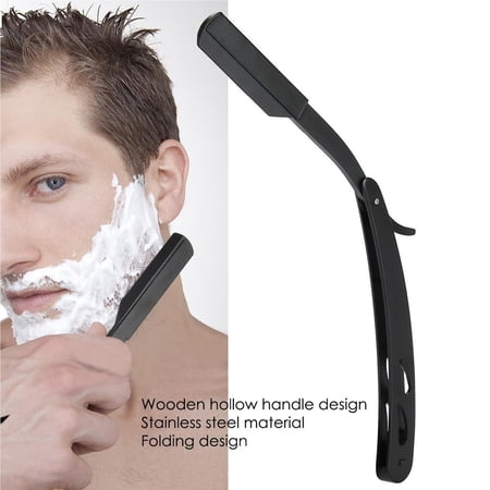Folding Straight Razor Stainless Steel Beard Removal Tool Stainless ...