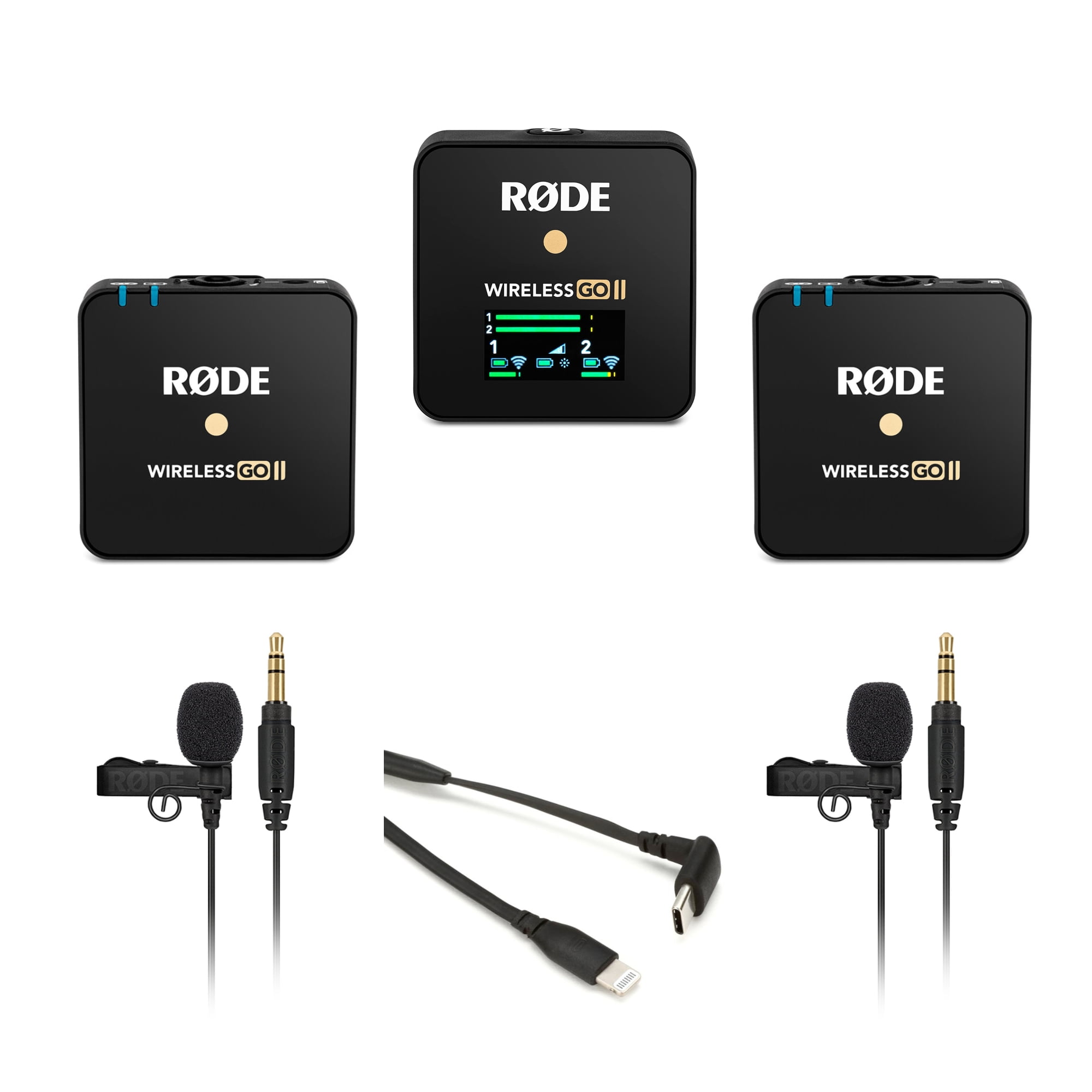 Buy Rode Wireless GO II Dual Digital Wireless Microphone System with 2X Rode Lavalier GO ...