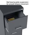 Staples 4-Drawer Vertical File Cabinet Charcoal Letter 18" D (52148 ...