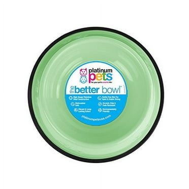 Platinum Pets Stainless Steel Non-Tip Bowl, Medium, Midnight Black ...