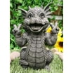 Decorative Indoor & Outdoor Garden Dragon Family Statue - Mommy & Me ...