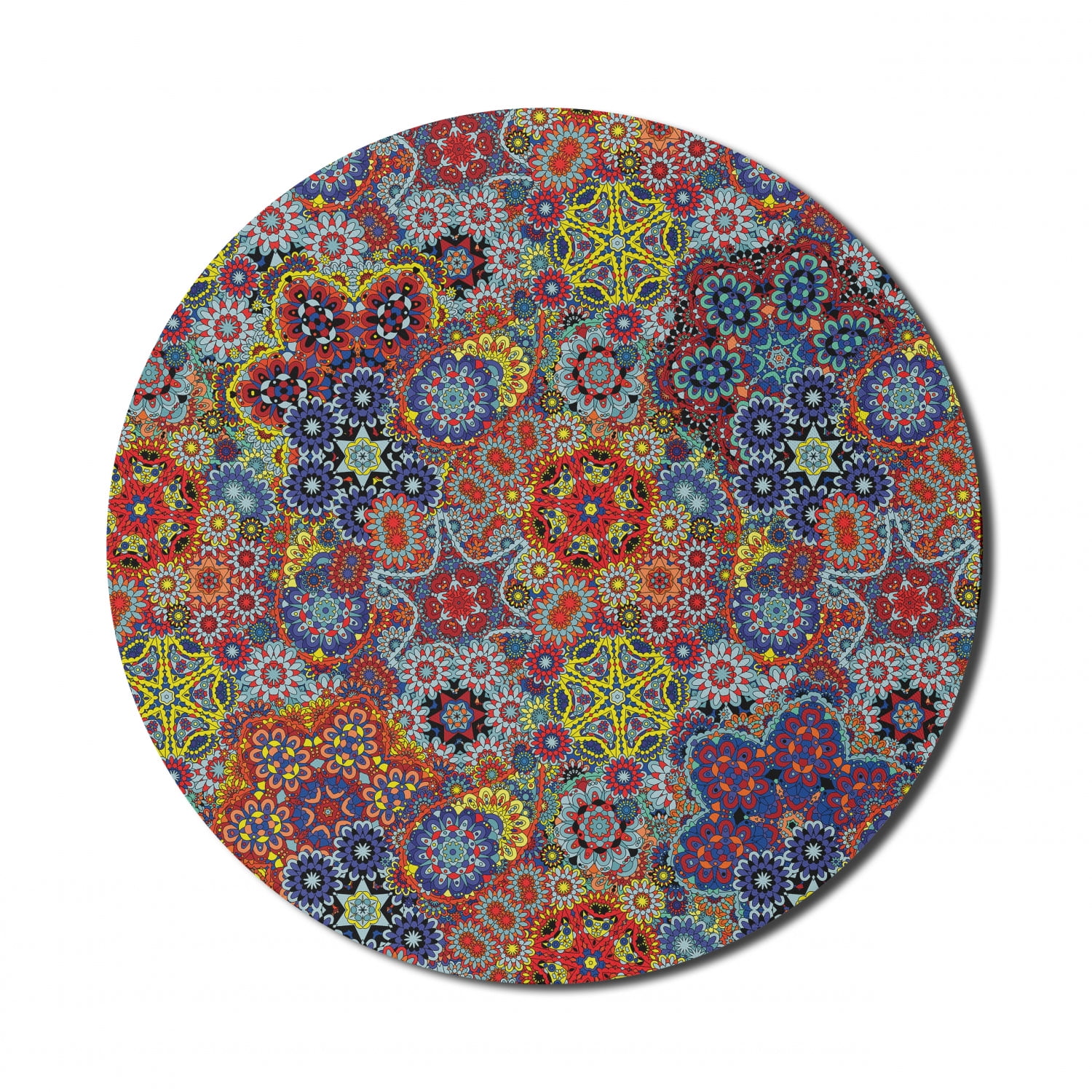 Batik Mouse Pad for Computers, Vintage Combined Nested Paisley Motif ...