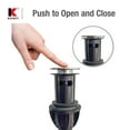 Keeney K820-72MB 1-1/4-in Plastic Push Button Sink Bathroom Drain with ...