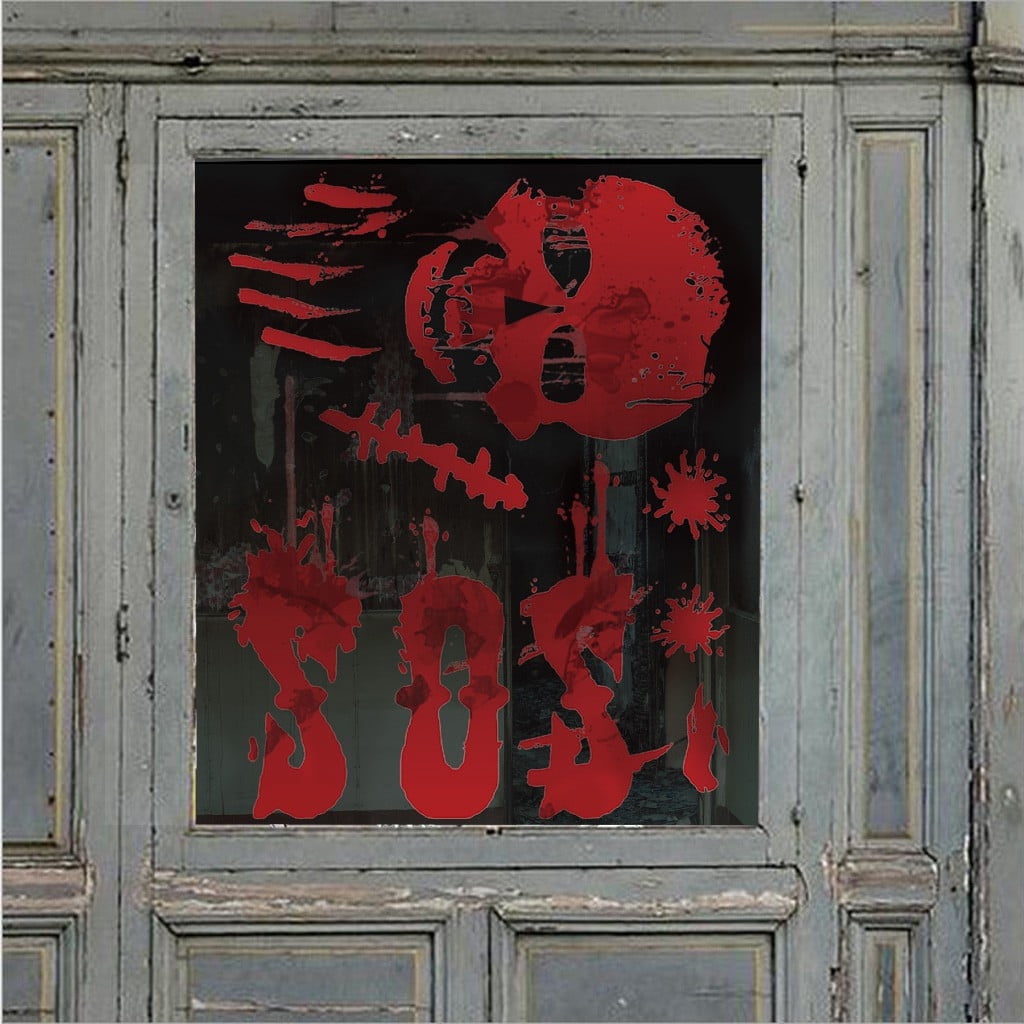 Tarmeek Fall Wall Decor Halloween Stickers Bathroom Toilet Tile Floor ...