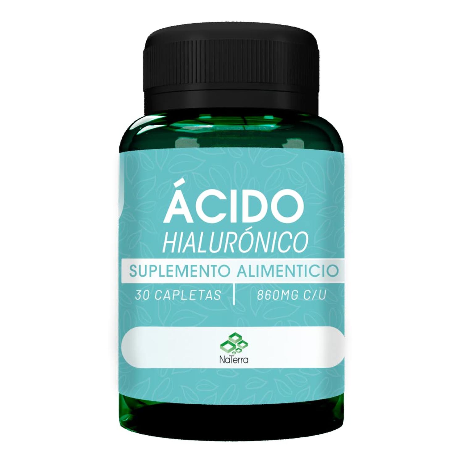 Suplemento de Ácido Hialurónico NaTerra en formato de 30 cápsulas para ...