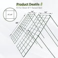 Cucumber Trellis for Garden - 4 Pack, 48" L x 16" W Garden Trellis for ...