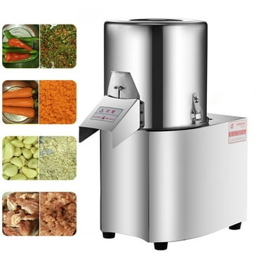 VEVOR 110V Commercial Food Processor, 550W Electric Vegetable Slicer & Shredder, Stainless Steel ...