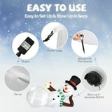 Zimtown Inflatables Snowman Outdoor Christmas Decorations for Holiday ...