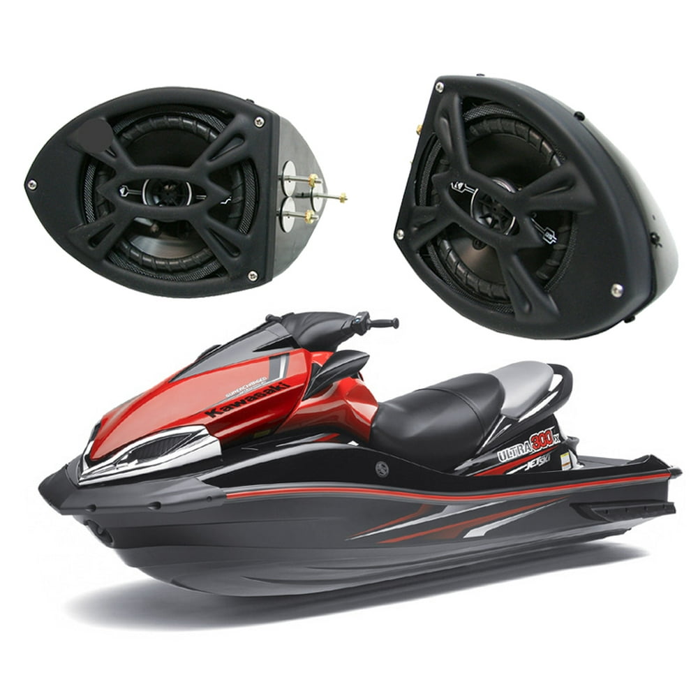 Kawasaki Jet Ski PWC Marine Kicker Bundle DSC5 5 1/4" Black Speaker ...