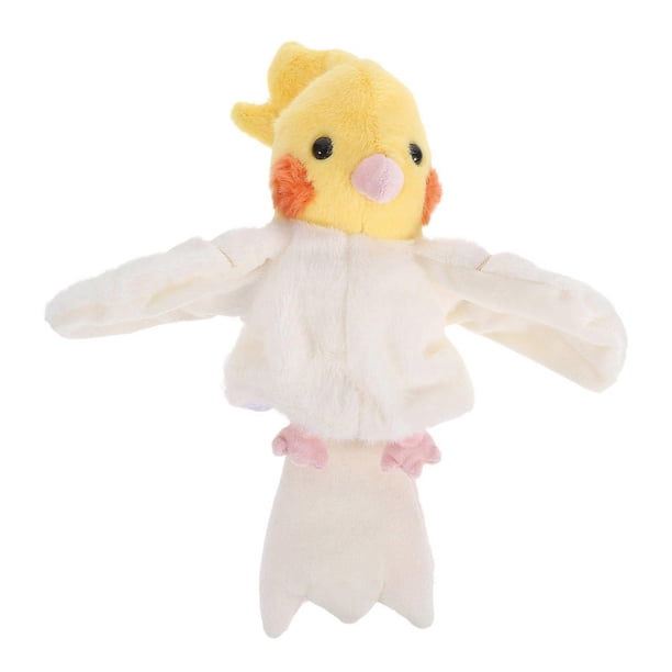 Parrot Hand Puppet Parrot Birds Stuffed Animals Toys Realistic Plush ...