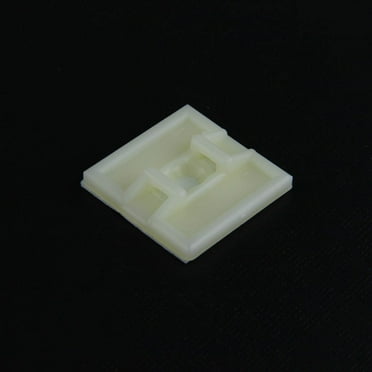 1.5" White Super-Stick Cable Tie Mounts - (pack of 10) - Walmart.com