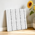 Canvas Wall Art Eclectic Stripes Canvas Art Print Rustic Black Dashed ...