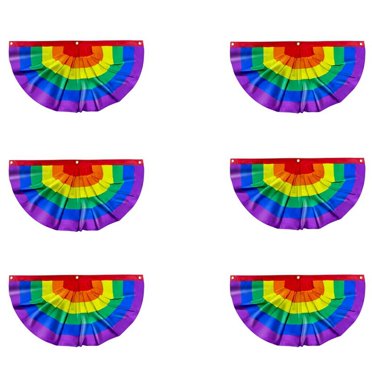 Party Central Club Pack of 12 Vibrantly-Colored Pride Rainbow Flag ...