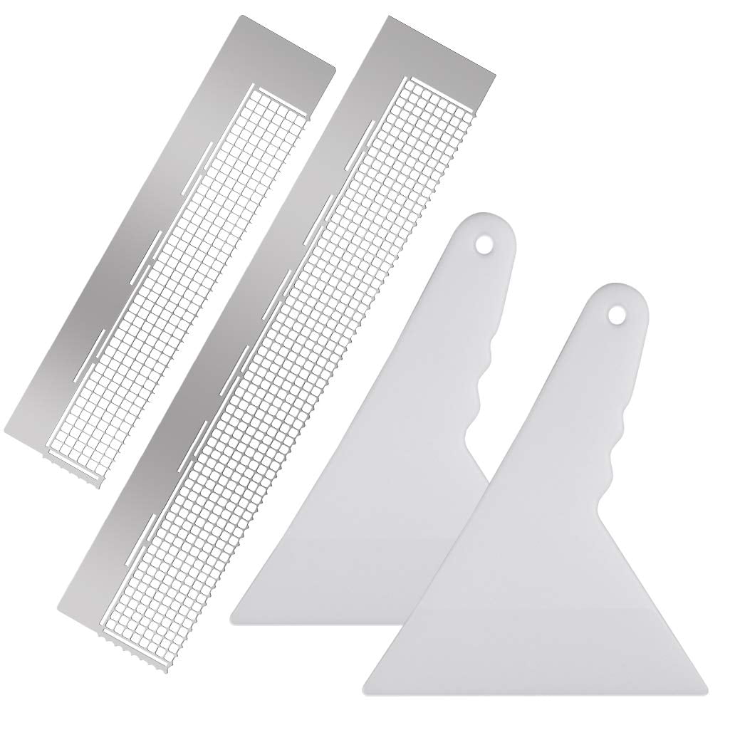 2 Pieces Diamond Painting Ruler Stainless Steel Diamond Mesh Ruler with ...