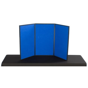 Tri-Fold Double-Sided Exhibition Display Board with Gray Fabric, 72 x ...