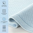 Host & Home Cotton Bath Rug, Stylish Textured Woven Design, Slip ...