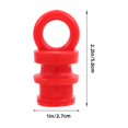 BESTYASH 6Pcs Red Rubber Fence Post Caps Protective Cover Replacement ...