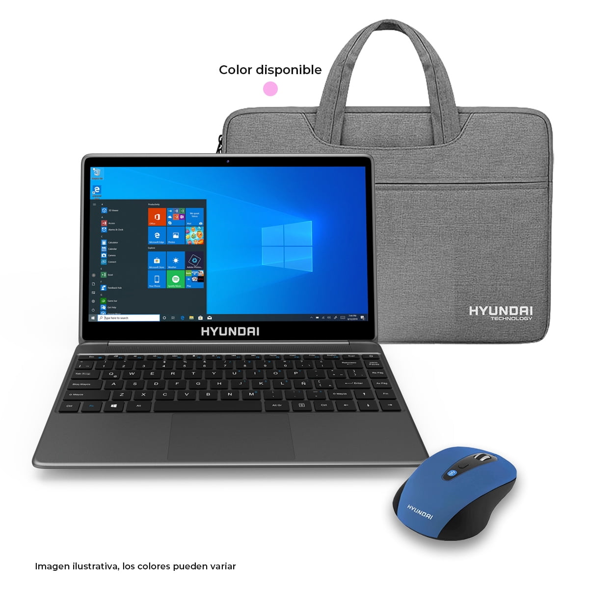 Laptop Hyundai Hybook Ereny Plus + Mouse Bt + Bag Hyundai | Bodega ...