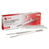 ACCO Self-Adhesive Paper File Fasteners, 2" Capacity, 100 Count ...
