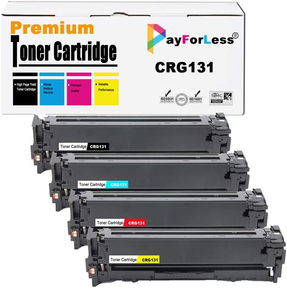 4PK PayForLess® Toner Cartridges Compatible Canon 131 CRG 131 for Canon ...