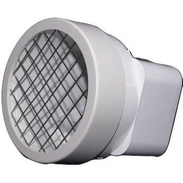 Guttergate White Plastic Rectangular Downspout Adapter, 3 x 3 x 4 in ...